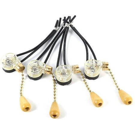 4Pcs Pull Cord Light Switch, Universal Replacement Pull Chain Cord ...