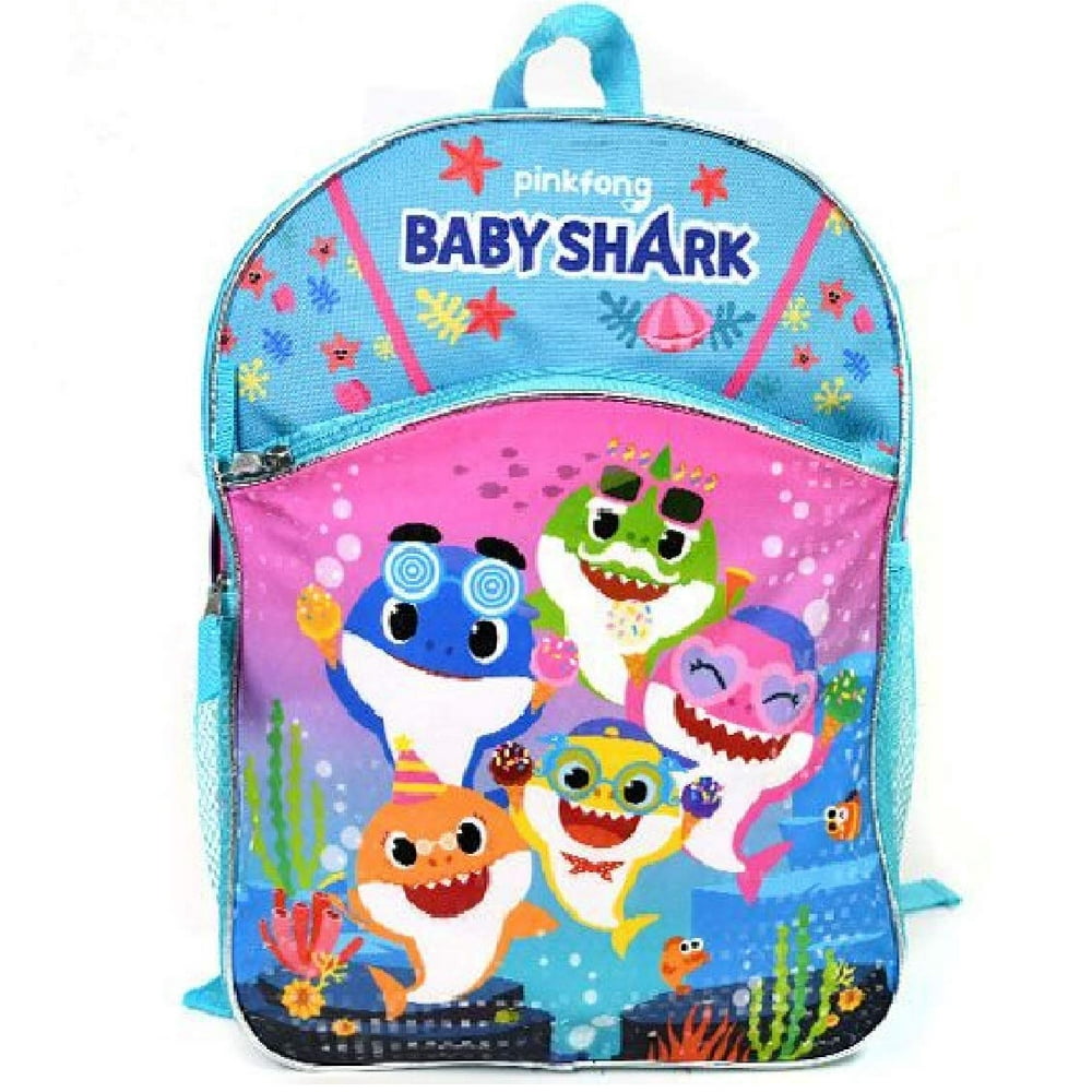 Baby Shark - Backpack - Pink Fong - Baby Shark Dancing Blue New BBYSH ...