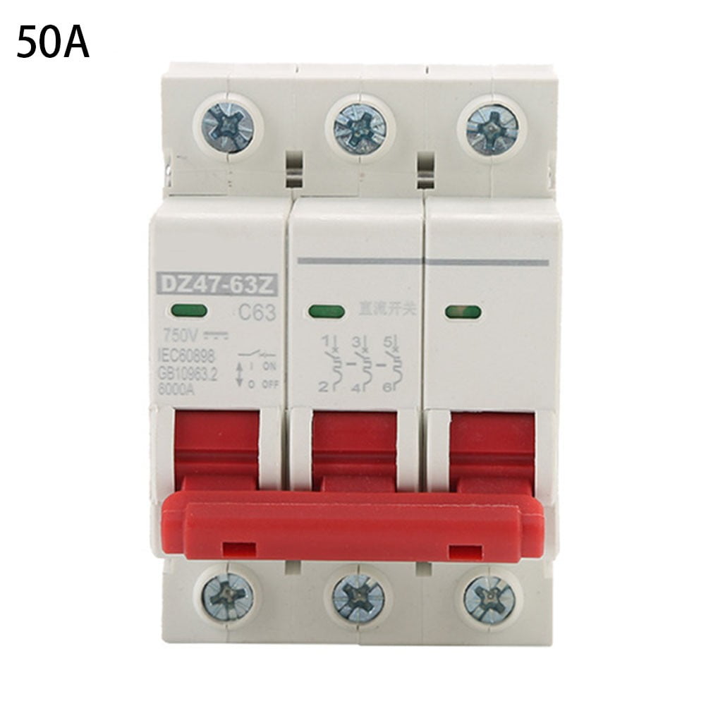 3P DC1000V Solar Mini Circuit Breaker 10A/16A/32A/50A/63A DC ...