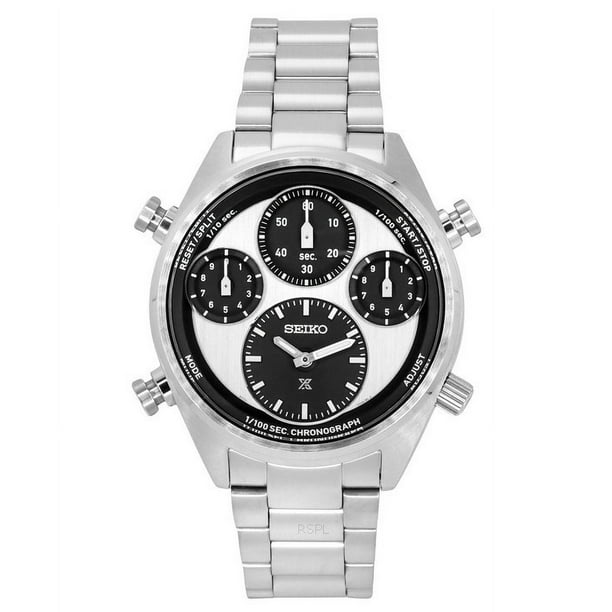Seiko Prospex Speedtimer Panda Chronograph Stainless Steel White Dial ...
