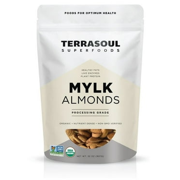 Terrasoul Superfoods Organic Raw Unpasteurized Almonds (Sproutable), 2 ...