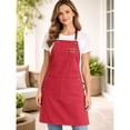 Canvas Work Apron, Water-Resistant Oil-Resistant Kitchen Apron for ...