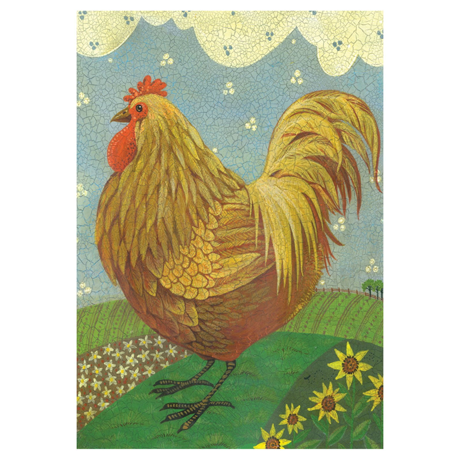 Toland Home Garden Crackled Hen Flag - Walmart.com
