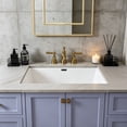 27"x15" White Rectangle Undermount Bathroom Sink, Deep Basin, Anti ...