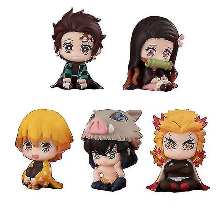 Yh 5pcs/set Demon Slayer : Kimetsu No Yaiba Nezuko Zenitsu Coat ...