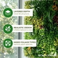 Artificial Grass Wall Backdrop Panels C001, 40"x40" UV-Resistant Faux ...