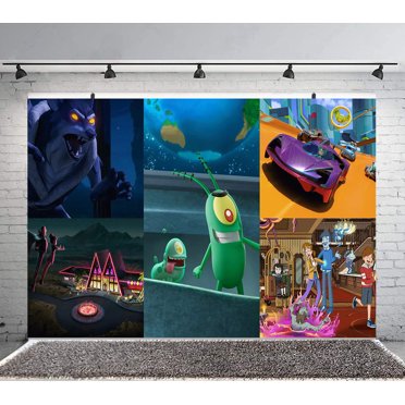7x5FT Halloween Decoration Horror Classic Movie Character Backdrop ...