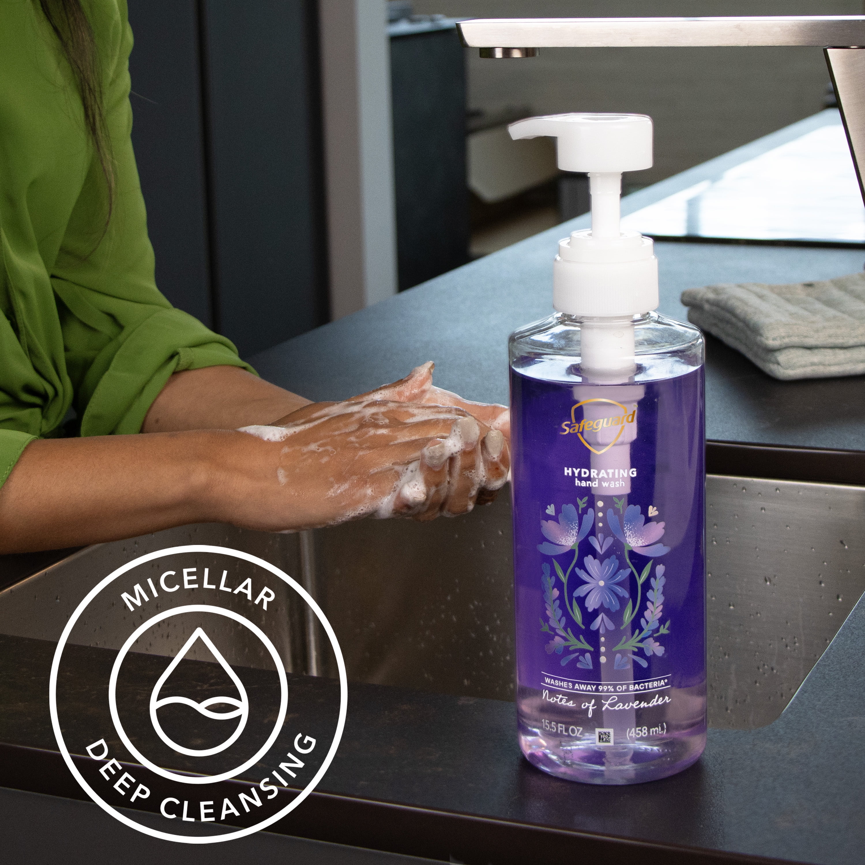 Safeguard Liquid Hand Soap Nourishing Notes of Lavender, 15.5 oz Best ...