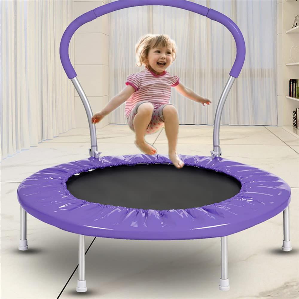 36" Mini Kids Trampolines with Handrail and Padded - Walmart.com