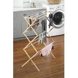 Whitmor Folding Wood Drying Rack - Natural Adult Use - Walmart.com