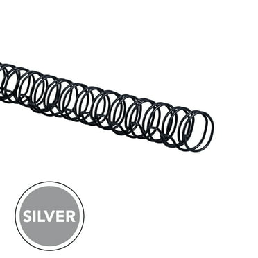 GBC WireBind Binding Spines, 1/4", Silver, 100 Pack - Walmart.com