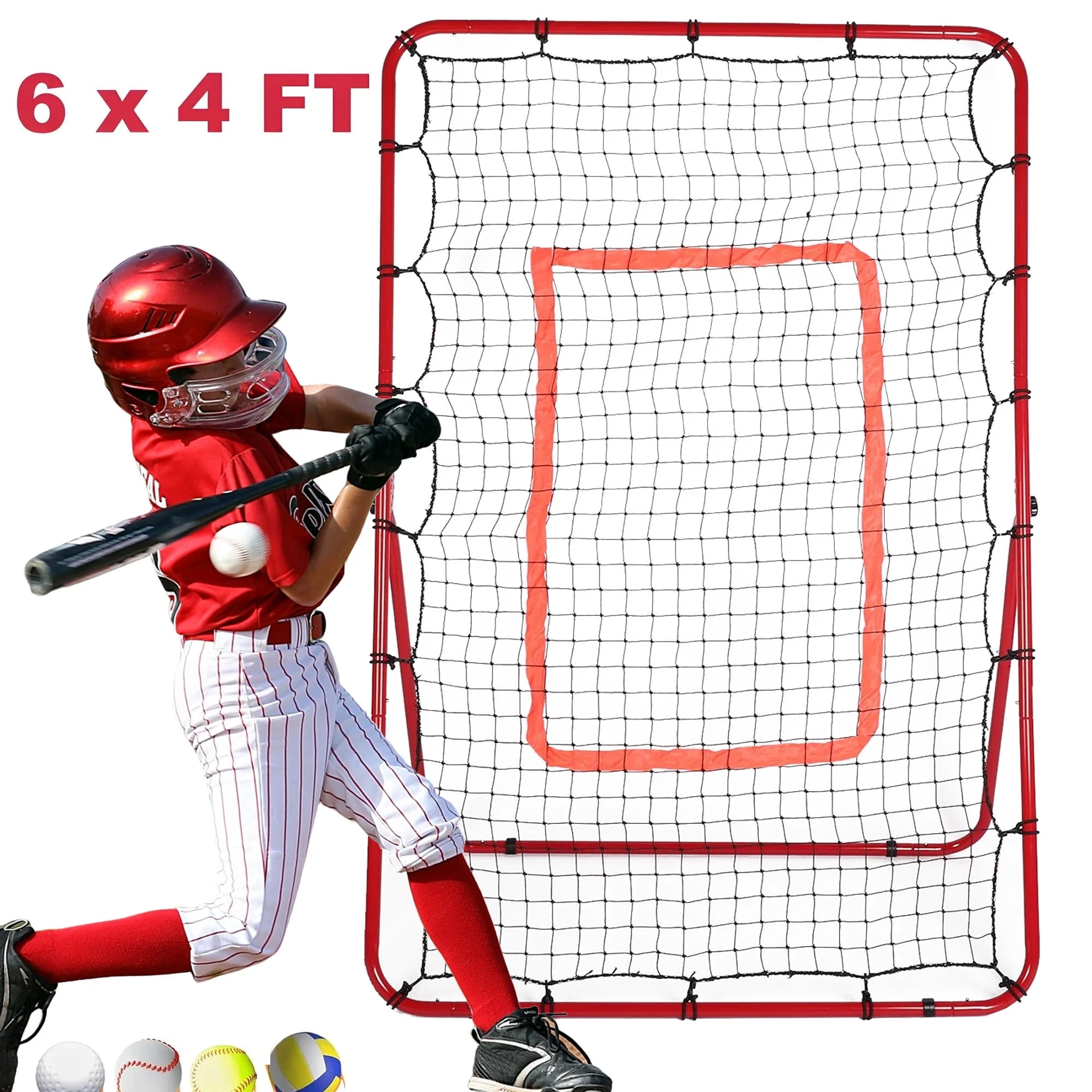 Click here for Iajxwi 6 X 4 Ft Soccer Rebounder Net  Baseball Ten... prices