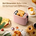 iSiLER 2 Slice Toaster Extra-Wide Slots Yellow Toaster with Defrost and ...