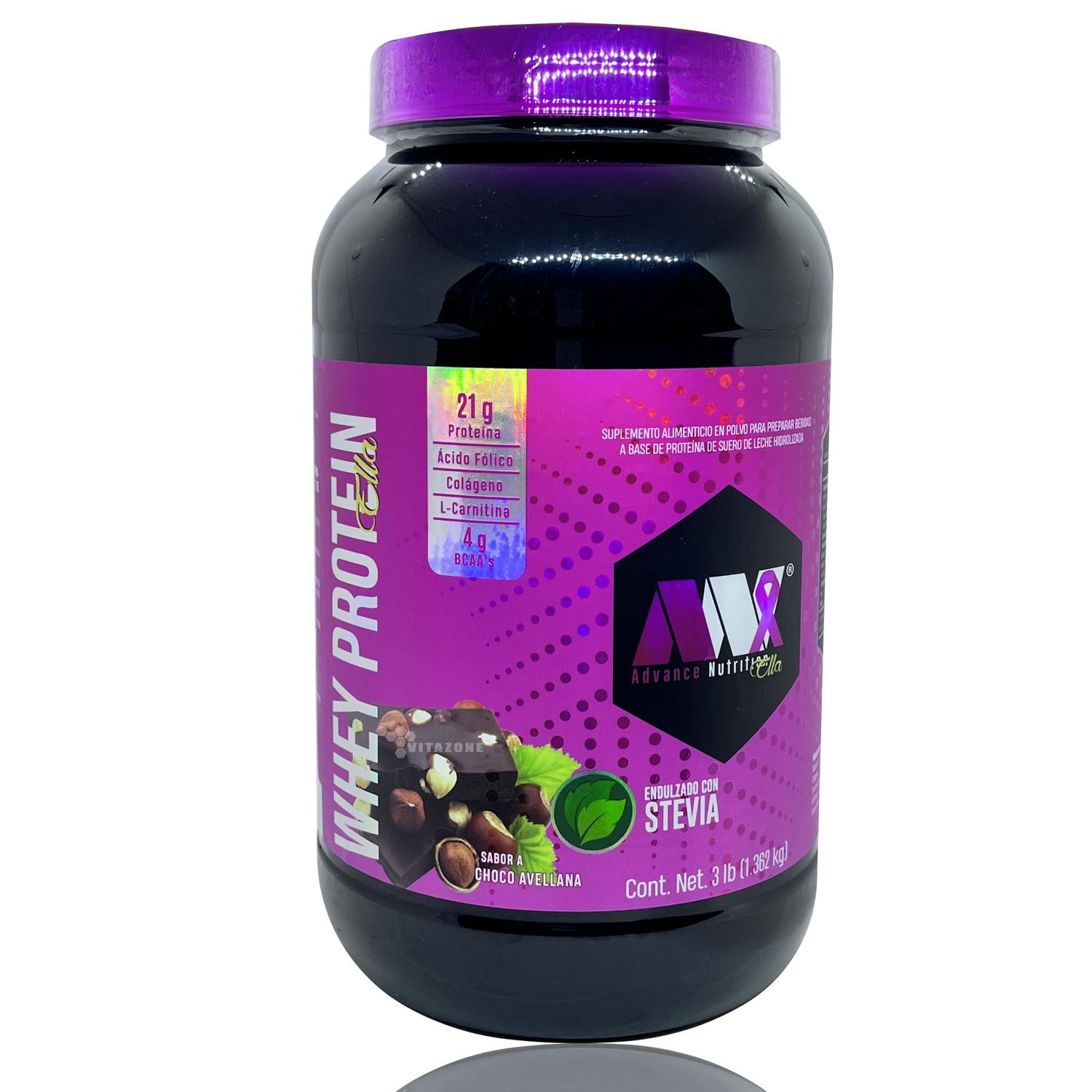 Proteína Whey Protein Ella Advantage Nutrition Choco Avellana 3 Lbs ...