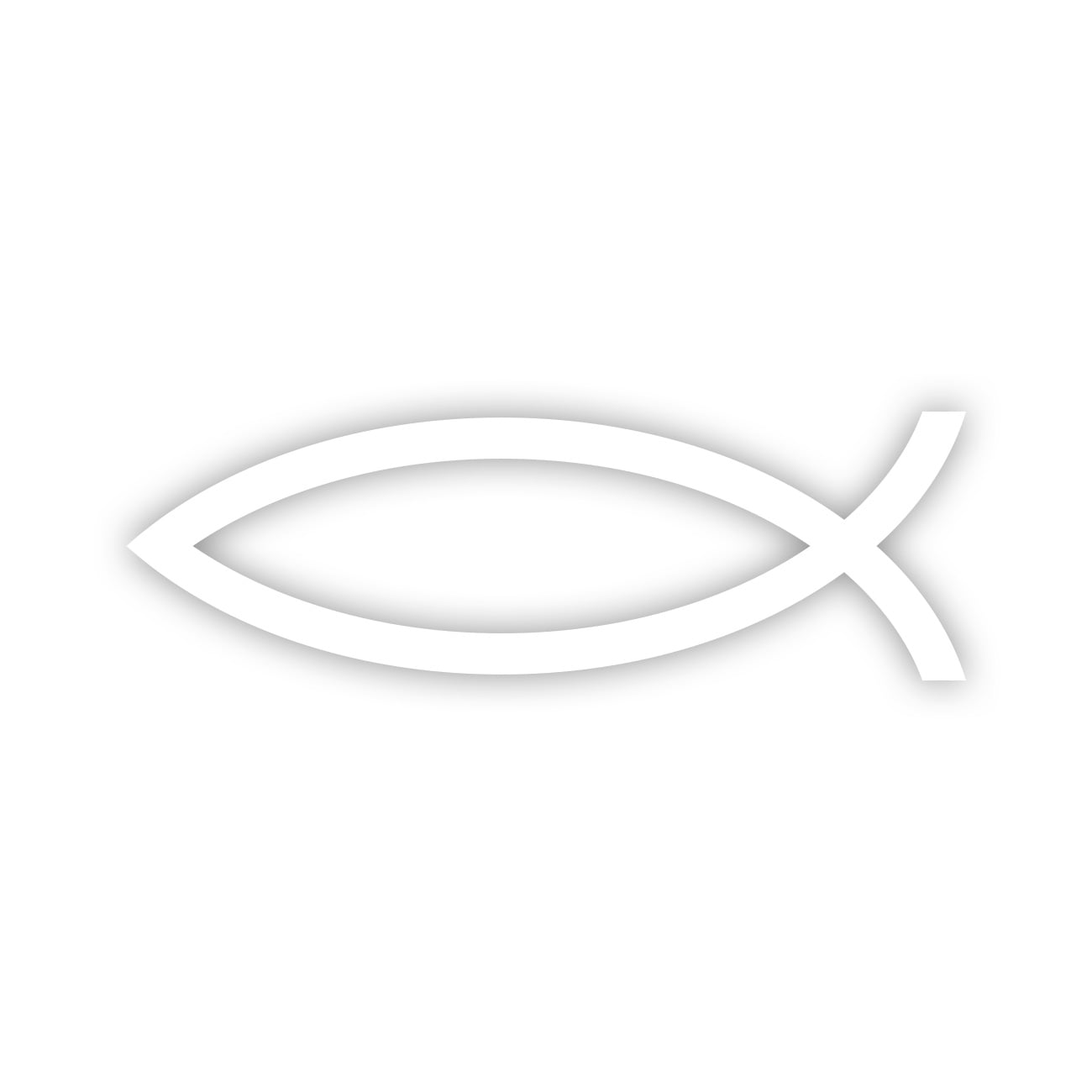 Christian Jesus Fish Ichthys Sticker Decal Die Cut - Self Adhesive ...