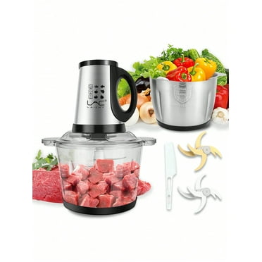 LAC LAICHY 3-Speeds 24 Cup Large Electric Meat Grinder,Electric Chopper,Food Processor with 4 ...
