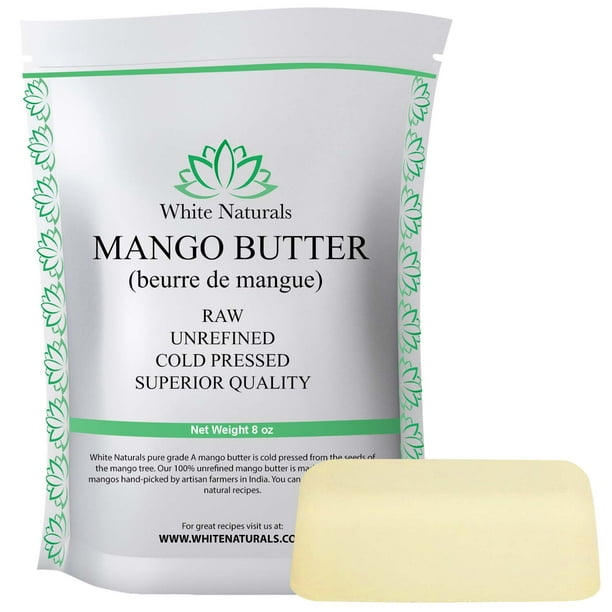 Unrefined Organic Mango Butter 8 oz Raw, Natural, 100% Pure, Grade A ...