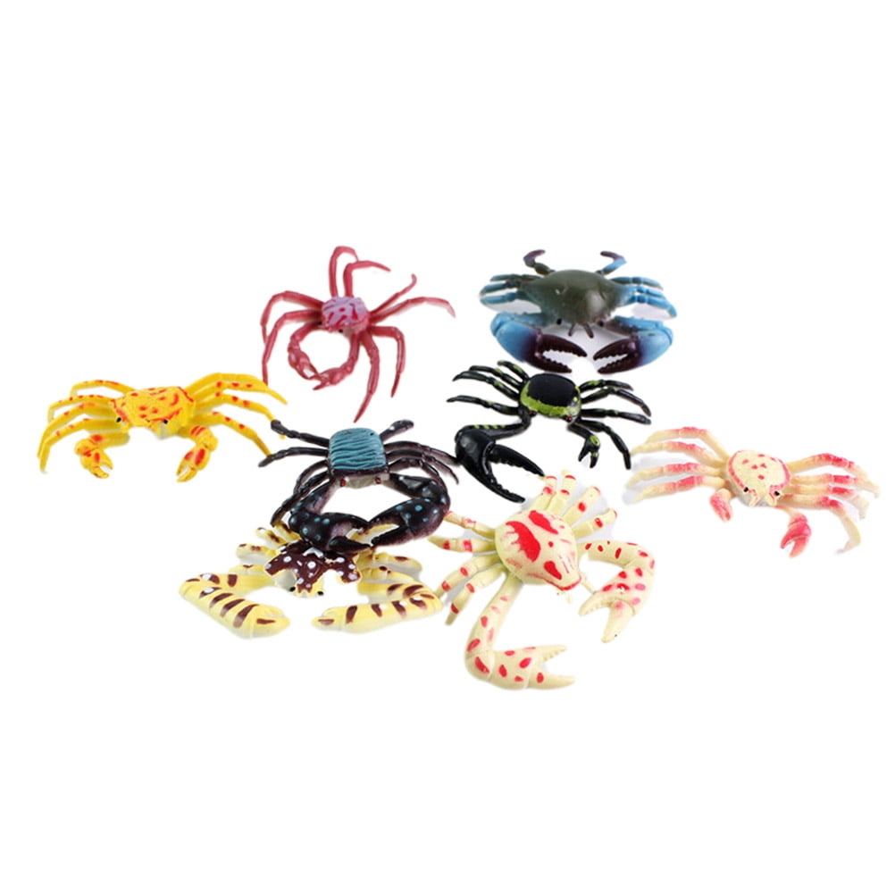 Click here for Pixnor Sea Crab Model 8pcs Simulation Plastic Mode... prices