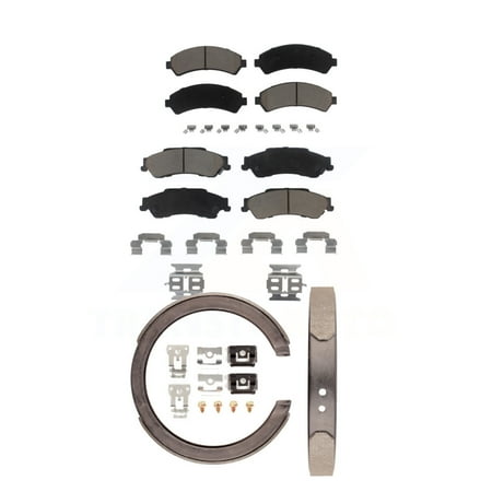 Transit Auto - Front Rear Ceramic Brake Pads And Parking Shoes Kit For Chevrolet S10 Blazer GMC ...