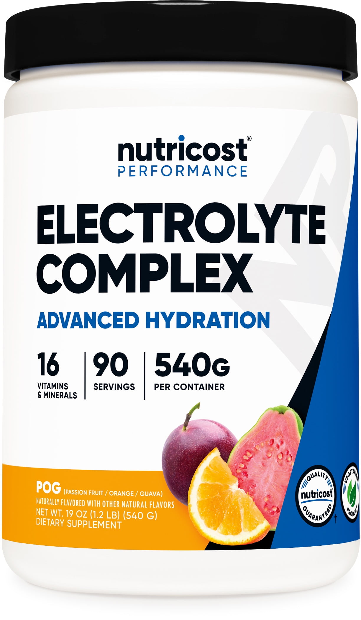 Nutricost Electrolyte Complex Supplement Powder- Passion Fruit, Orange ...