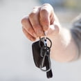 BESTYASH 1Pc Metal Keychain Black Sturdy and Lightweight Key Holder for ...
