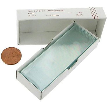 AmScope 50-piece New Pre-Cleaned Blank Microscope Slides and 100-piece ...