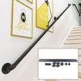 10ft Handrail for Stairs Steps Railing , Indoor Outdoor Iron Pipes ...