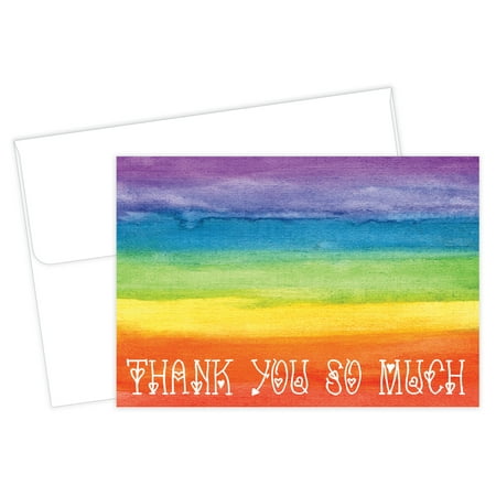 Great Papers! Rainbow Love Thank You Note Card and Envelope, 4.875" x 3 ...