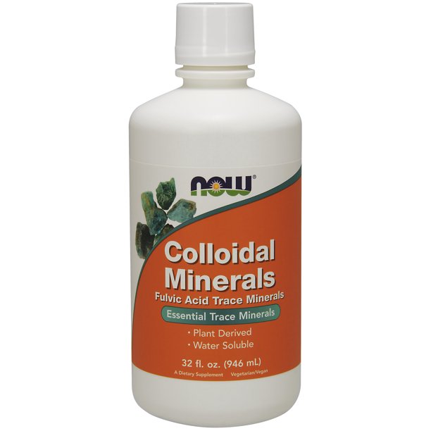 NOW Supplements, Colloidal Minerals Liquid, Plant Derived, Essential ...