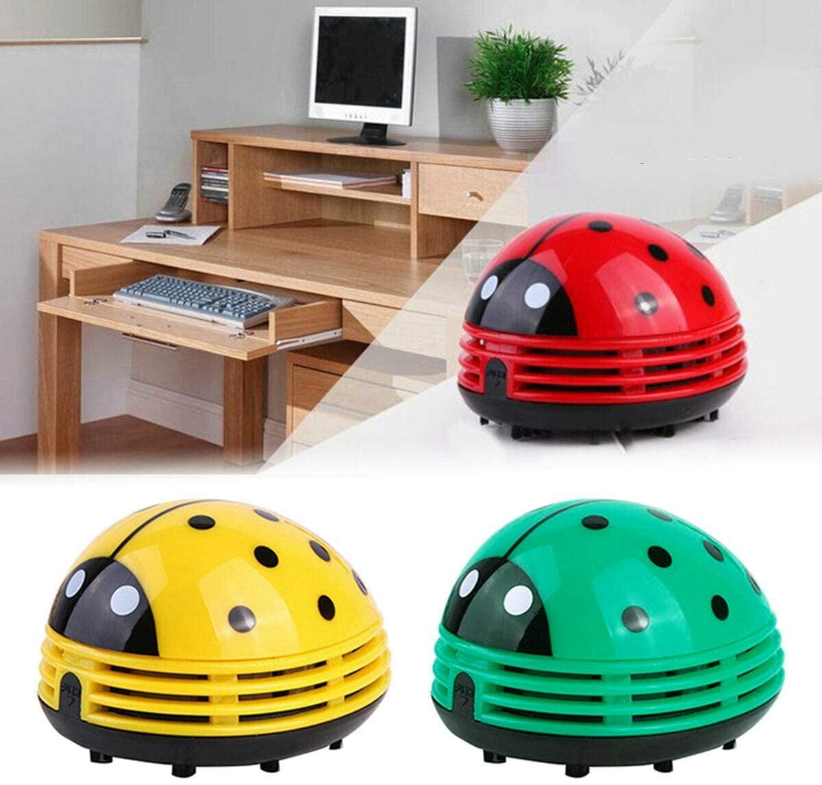 Ladybug Vacuum ,Mini Cute Portable Corner Desk Dust Vacuum , Handheld ...