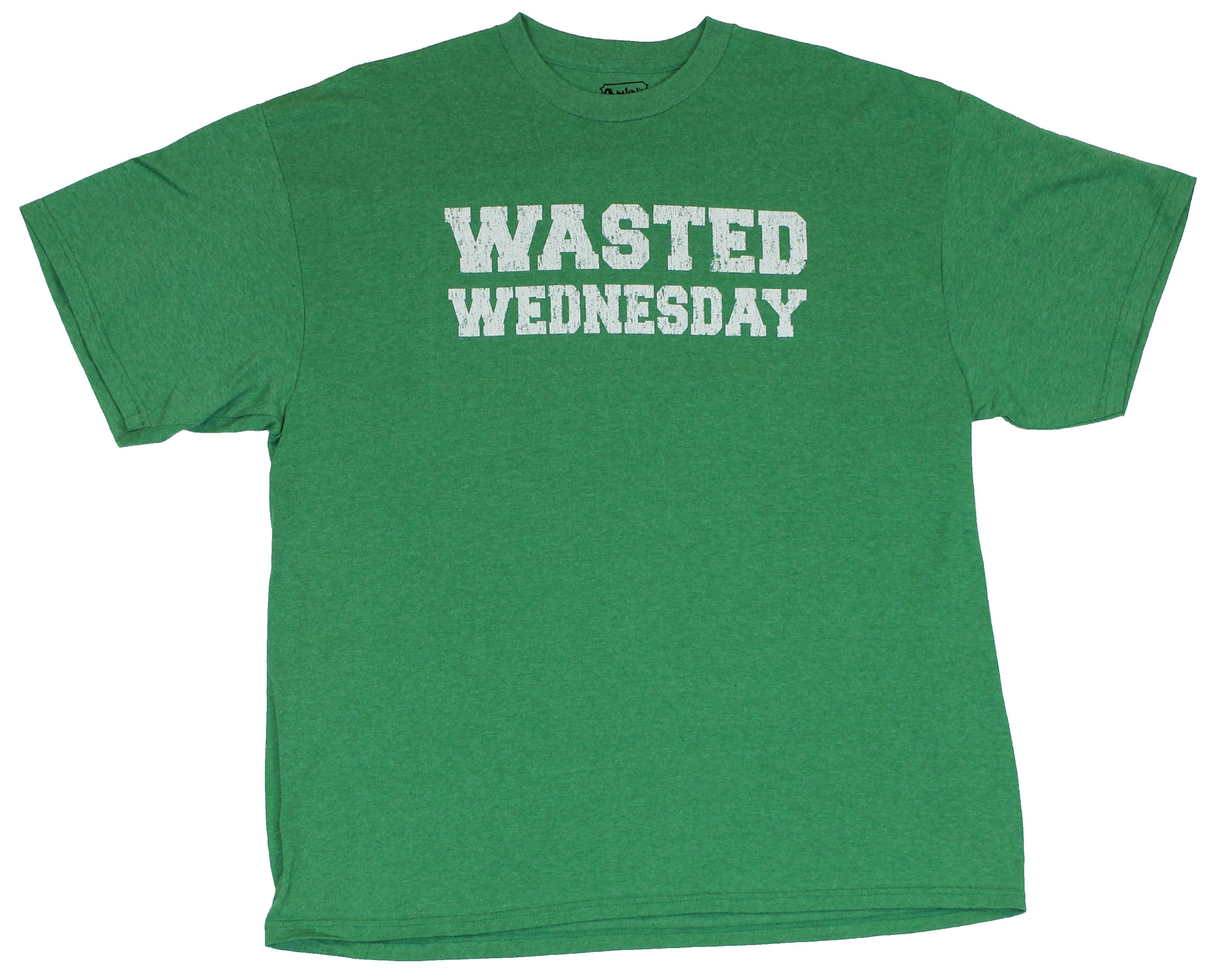 Crude Attitude - Crude Attitude Mens T-Shirt - "Wasted Wednesday" Block ...