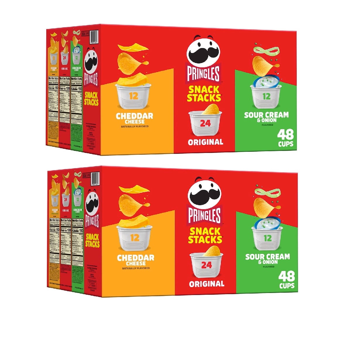 Pringles Potato Crisps Chips, Variety Pack, Snacks Stacks (33.8 oz. box ...