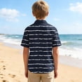 Chiccall Boys and Girls Cuban Collar Shirt Short Sleeve Buttons Pockets ...