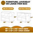 Clear Plastic Loveseat Cover, Waterproof Furniture Protective Wrap for ...