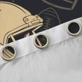 jejeloiu Football Games Helmet Curtains Pack of 2 (42x84 Each),Gold ...