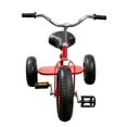 Gener8 Red Deluxe Tricycle for Ages 3 to 7 with Inflatable Rubber Tires and Adjustable Seat ...