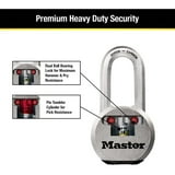 Master Lock Solid Steel 64 mm (2-1/ 2in) Padlock with Key, 24mm (15/16 in) shackle - Walmart.com