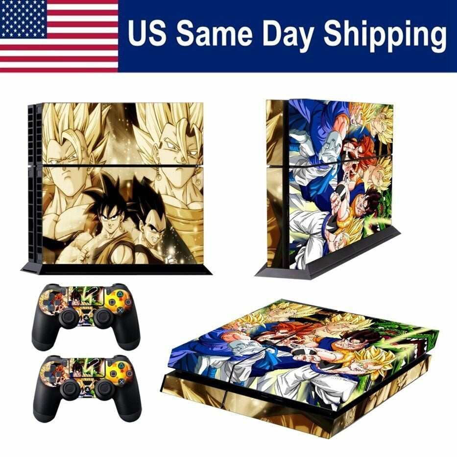 Vinyl Sticker Decals for Playstation 4 Console & 2 Remote Game Pad ...