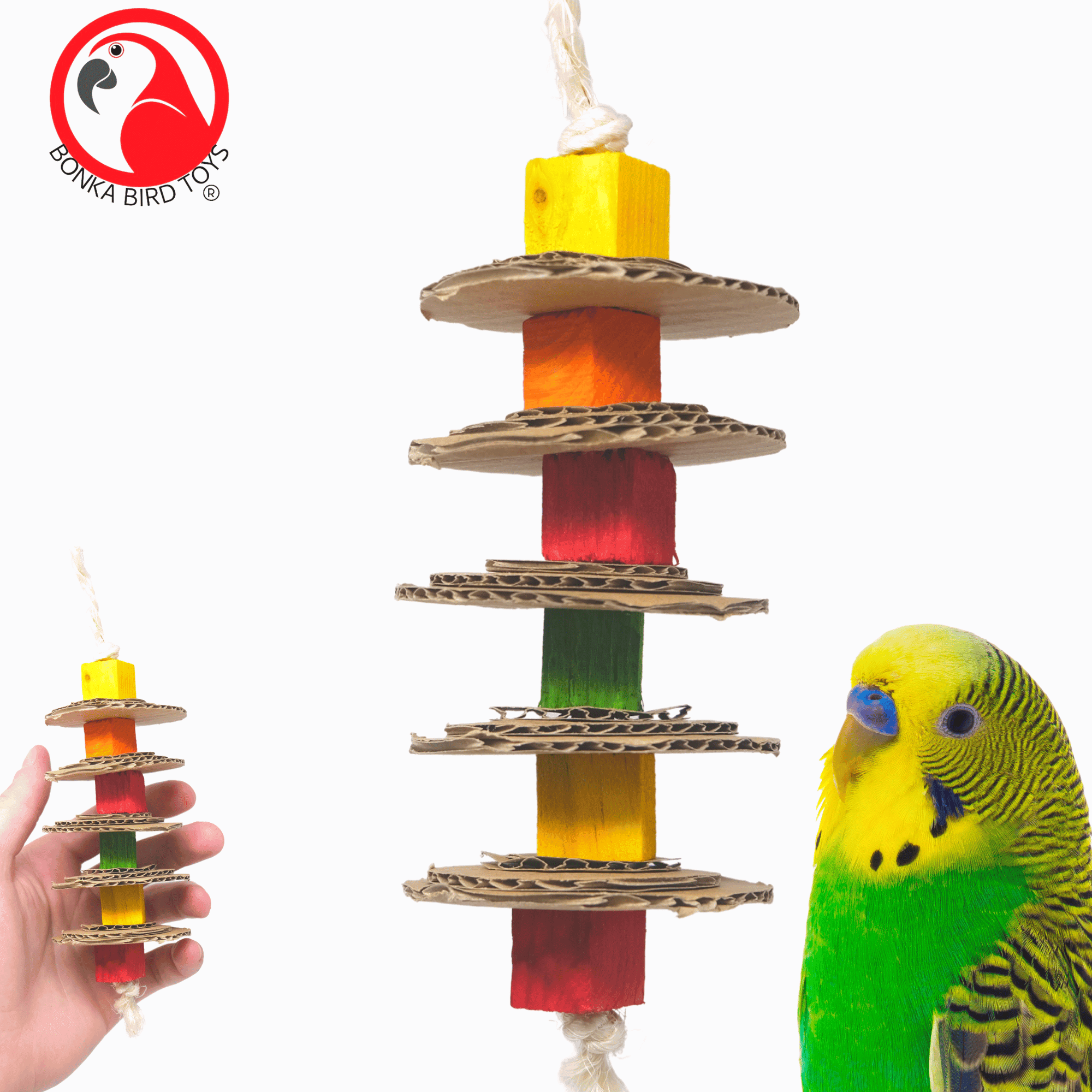 Bonka Bird Toys 2406 Small Cardboard Disk - Walmart.com