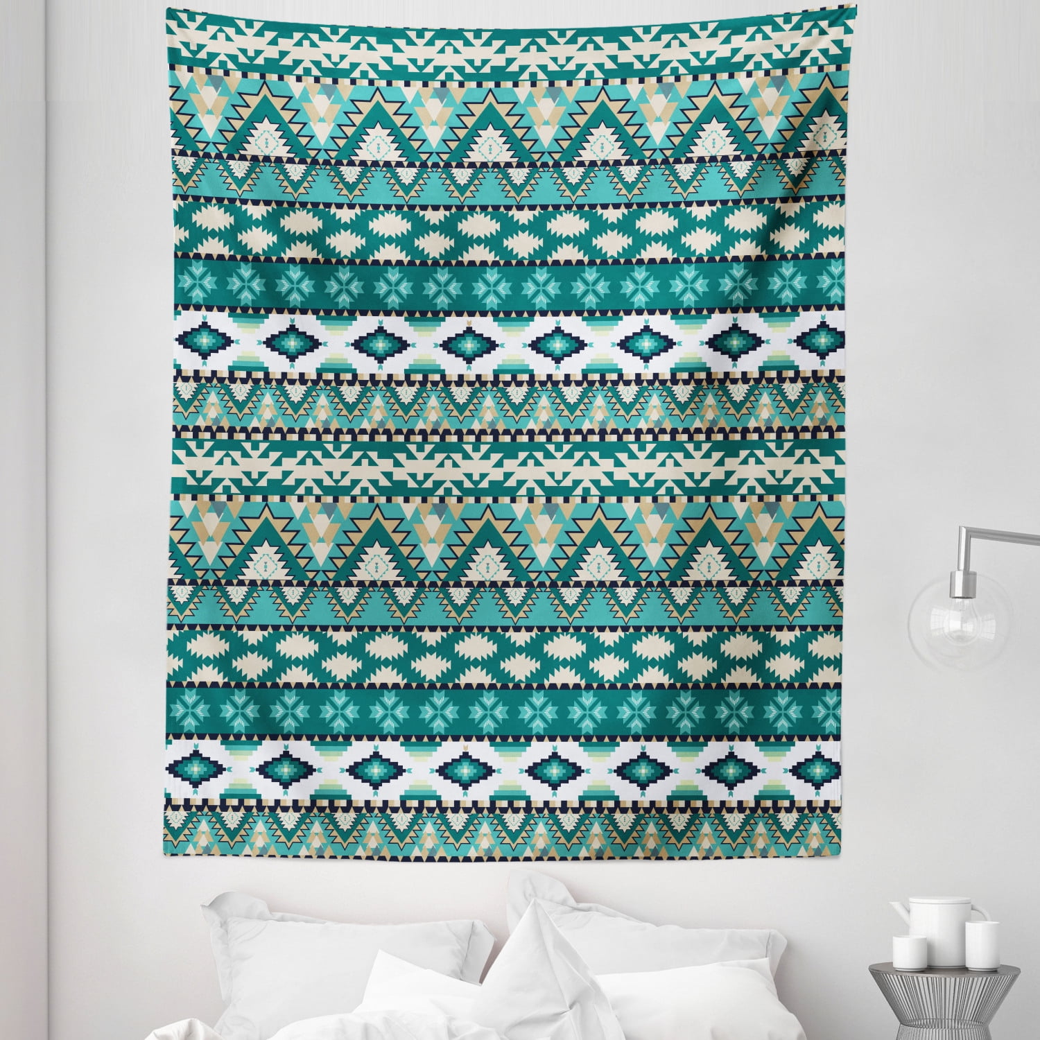 Ethnic Tapestry, Design Geometrical Elements Triages Squares ...