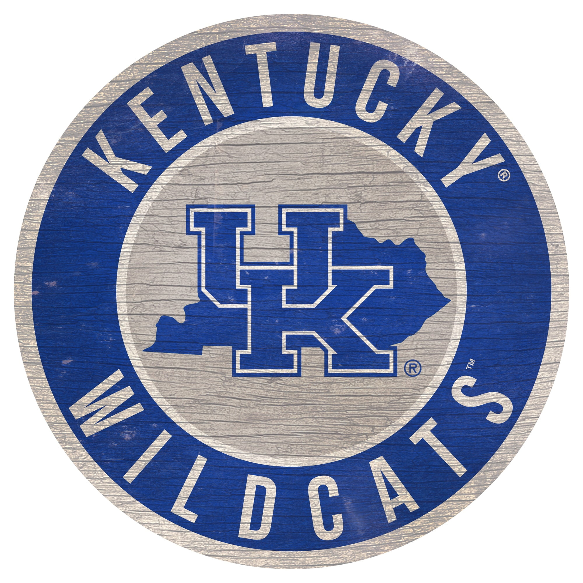 Kentucky Wildcats 12'' x 12'' State Circle Sign - Walmart.com