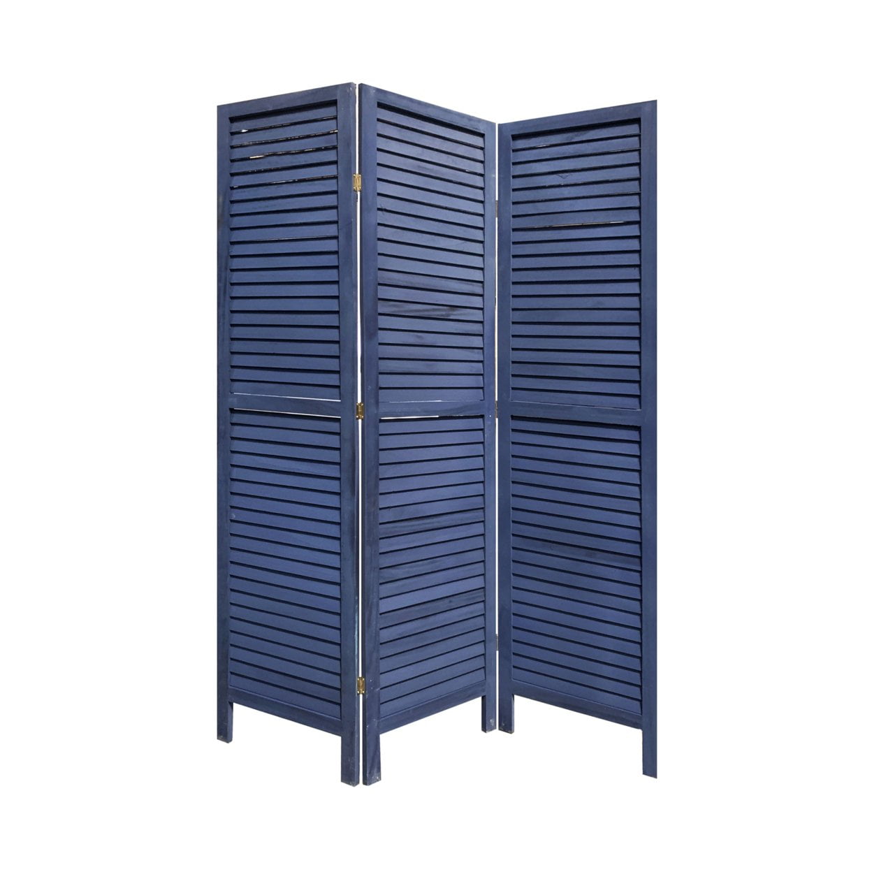 Modern Foldable Indoor 3 Panel Shutter Screen Room Divider - Walmart.com