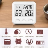 Digital Hygrometer Indoor Thermometer, Temperature Humidity Gauge with ...