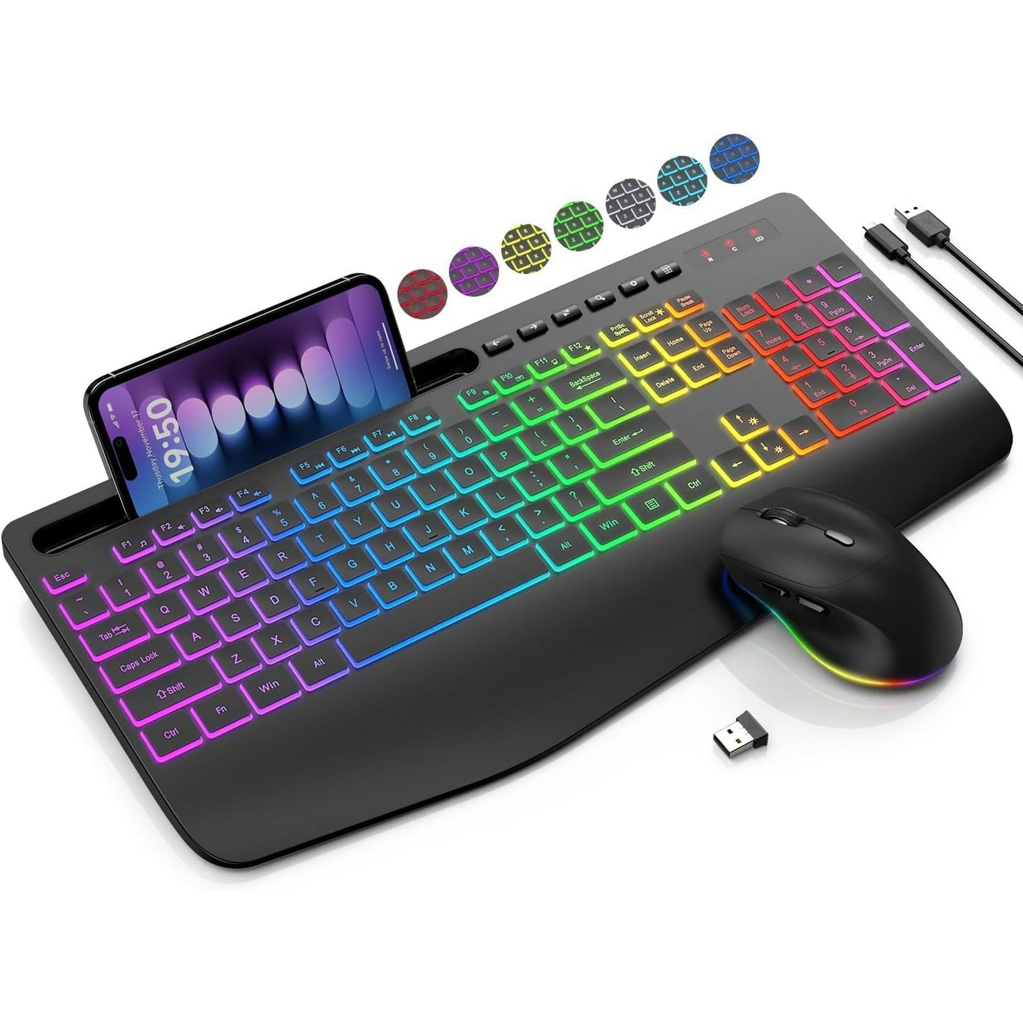 Click here for Proxxi Wireless Ergonomic Keyboard And Mouse Combo... prices