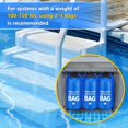 2 Pack 25L/60LB Pool Step Weights for Pool Ladders, 500D PVC Heavy-Duty ...
