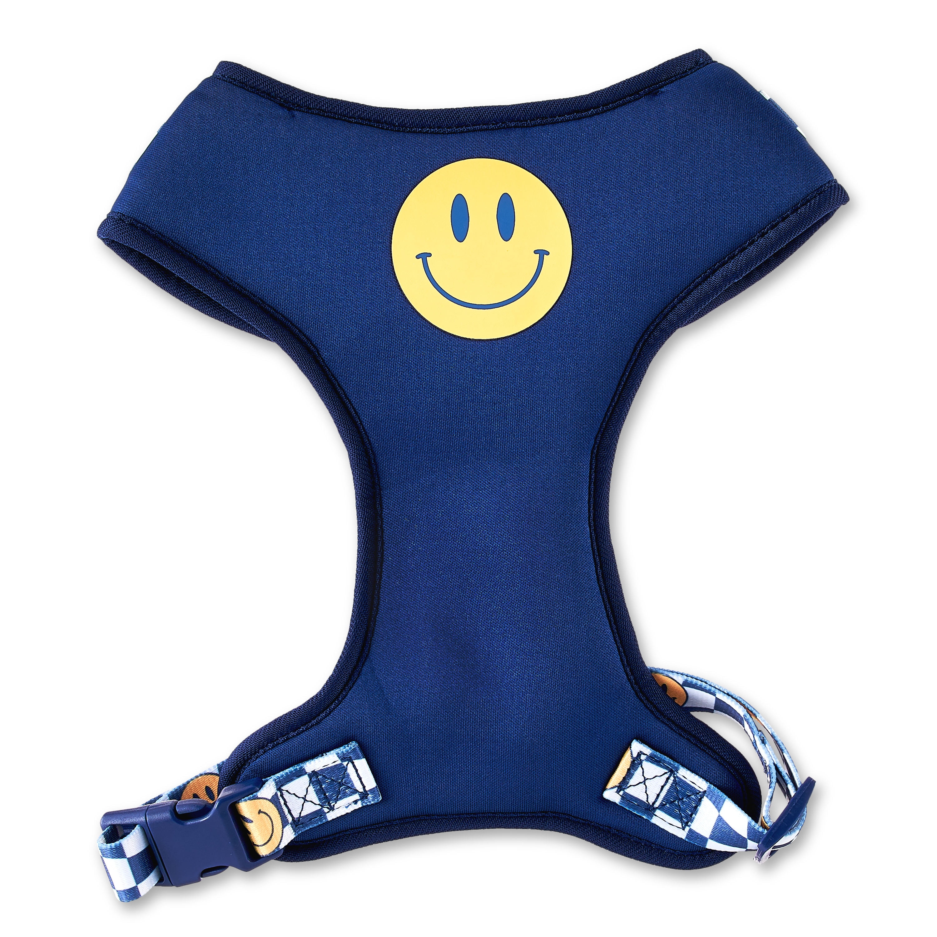Vibrant Life Smiley Face Dog Walking Harness, Blue, M (17" to 20" Chest ...