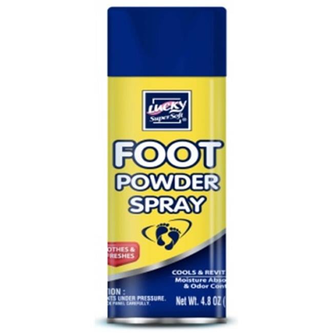 Delta Brands 10097-12 PEC 4.8 oz Lucky Super Soft Foot Powder Spray ...