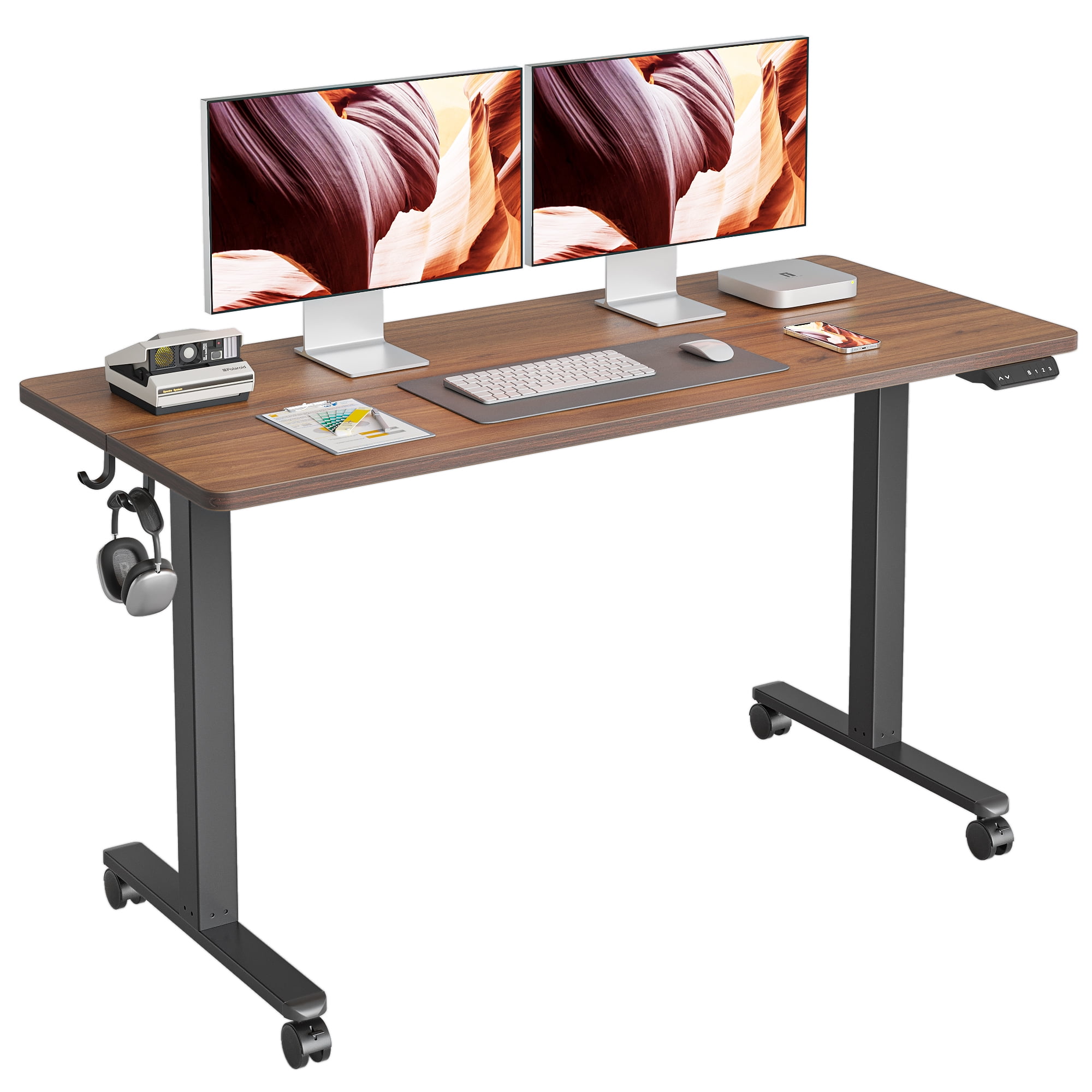 Cubiker 55 x 24 inch Standing Desk Height Adjustable Desk Home Office ...