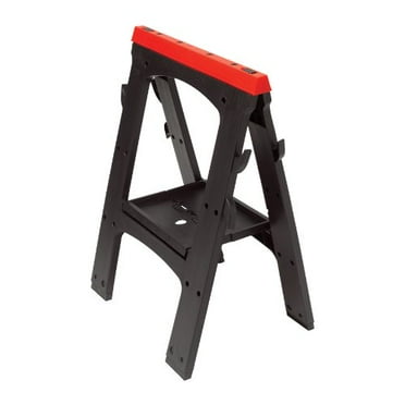Stanley 32" H x 22-1/2" W x 5" D Folding Sawhorse 800 lb. Black 1 pair ...