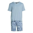 Ande Men's Contrast Neckband Tee and Jam Shorts Sleep Set, 2-Piece ...